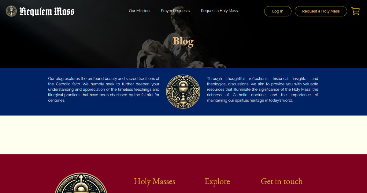 Requiem Mass Blog - Insights into Traditional Catholic Practices
